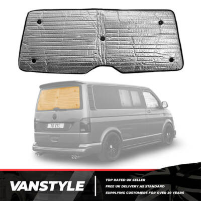 FITS VW T6 TRANSPORTER 15>19 INTERNAL THERMAL WINDOW BLIND 1 PIECE REAR ...