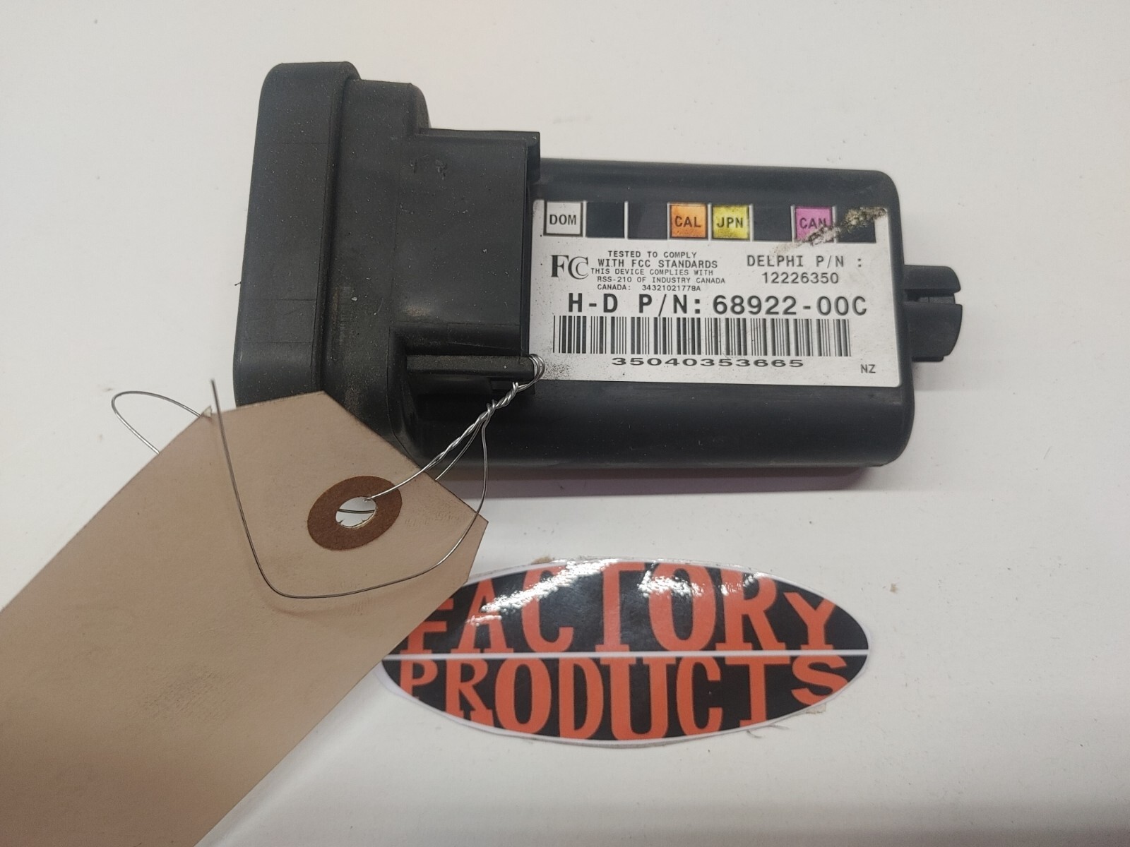 GENUINE HARLEY DAVIDSON Take Off Turn Signal Security Module 68922-00C ...