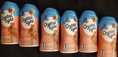 6 Crystal Light Liquid Water Enhancer Drink Mix Juice STRAWBERRY ...