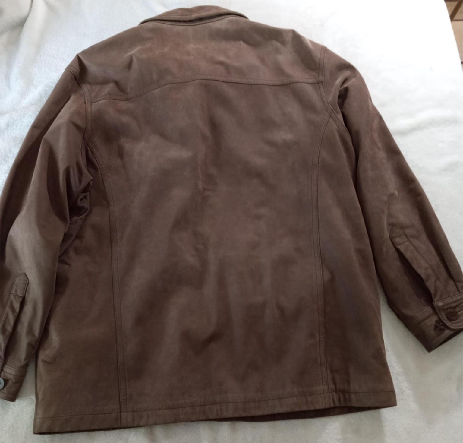 Rainforest Brand Brown 100% Leather Jacket Men's Size… - Gem