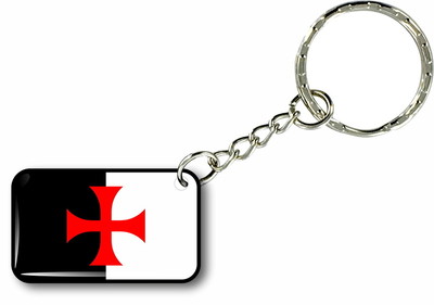 Key Ring Keys Keychain Car Motorcycle Flag Templar Knights Templar r1 ...