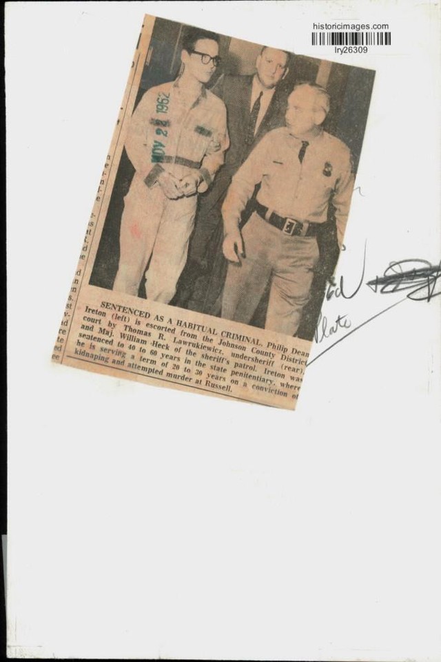 1962 Press Photo Sheriff's patrol escort convicted criminal Philip Dean ...