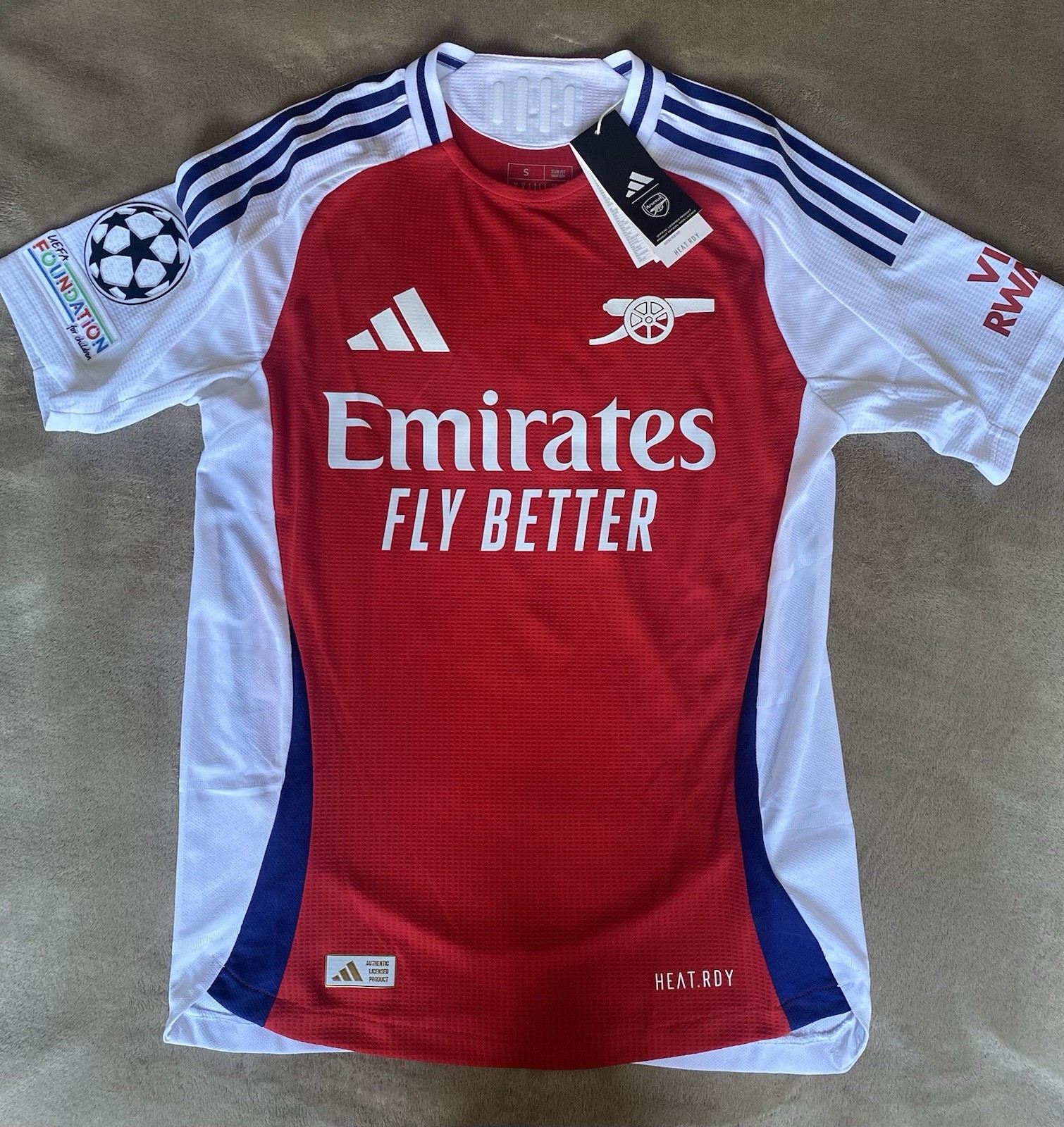 Arsenal 24/25 Home Kit Authentic New with Tags Size Small Odegaard No 8 ...