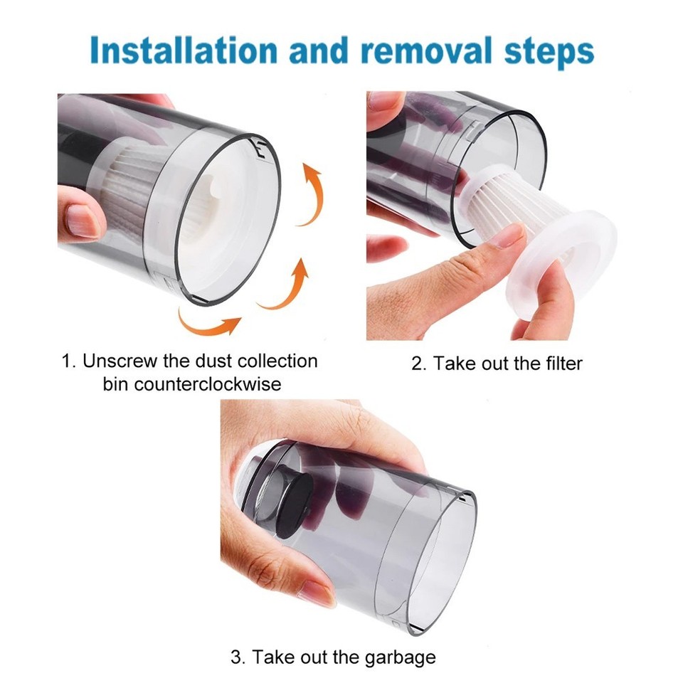 Effective Washable Filters for Car Vacuum Cleaner 235pcs Replacement ...