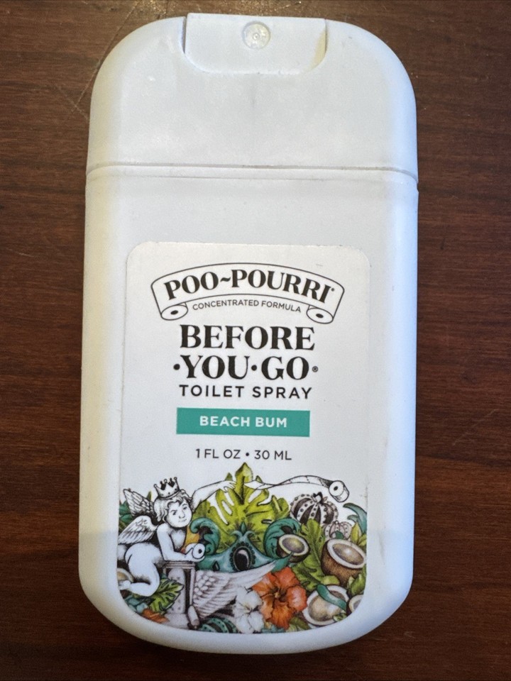 Poo-Pourri Before-You-Go Pocket Toilet Spray, Travel Beach Bum, 1 Fl ...