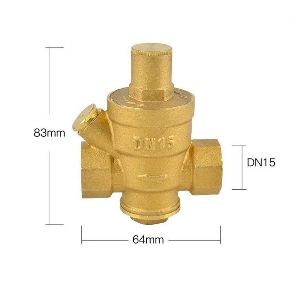 Brass Pressure Regulator Pressure Regulator With Gauge Advanced Piston Structure | eBay Australia