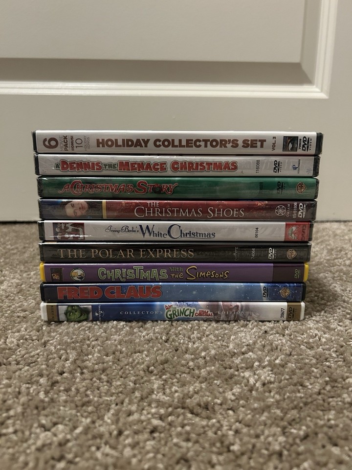 Lot of 9 Christmas DVDs – Holiday Family Movies Classics Animated Kids ...