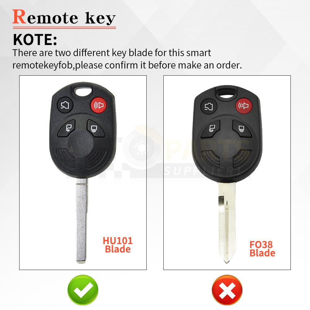 2/4pcs For 2012 2013 2014 2015 2016 Ford Focus Car Key Fob Remote ...