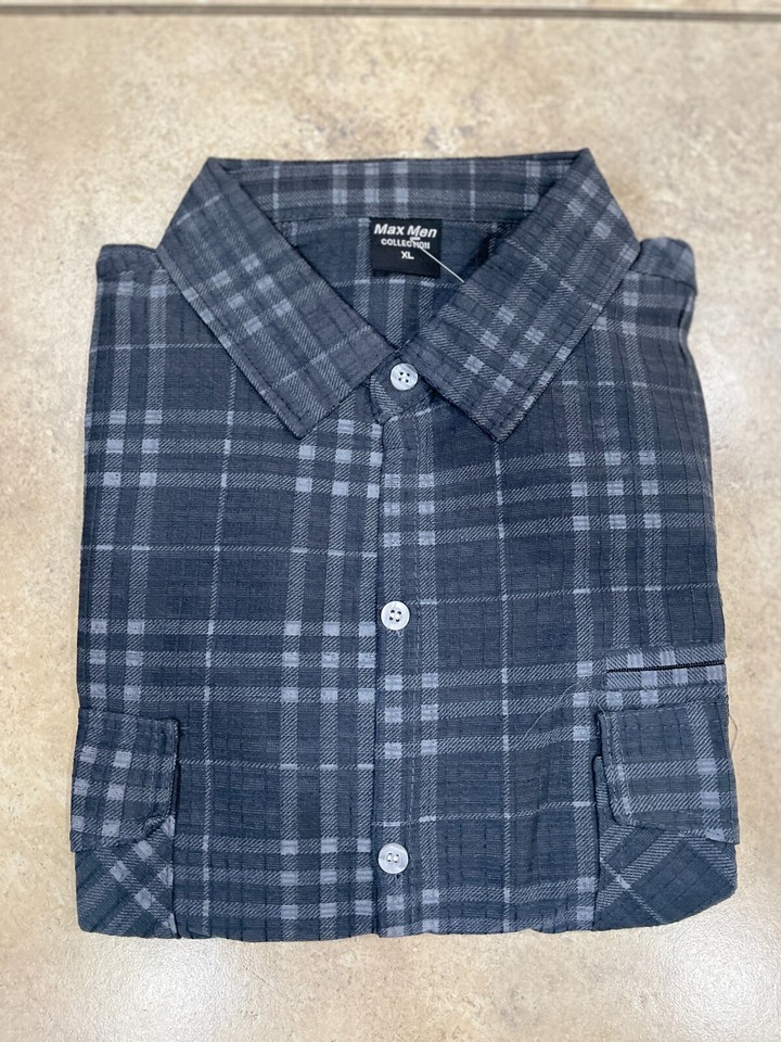 Max Men Collection Men’s Linen Printed Short Sleeve Shirts (XL - 5XL ...