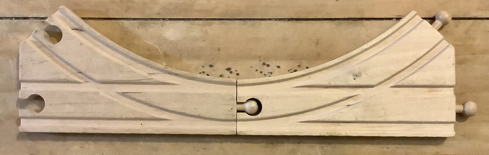 Brio Thomas And Friends wooden train track 2 Way Track | eBay