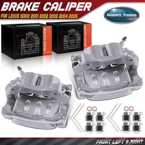 Pair Front Disc Brake Caliper with Bracket for Lexus IS300 2001 2002 ...