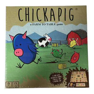 Chickapig Board Game Family Board Game Age 8+ (2-4 Players) Farm to ...