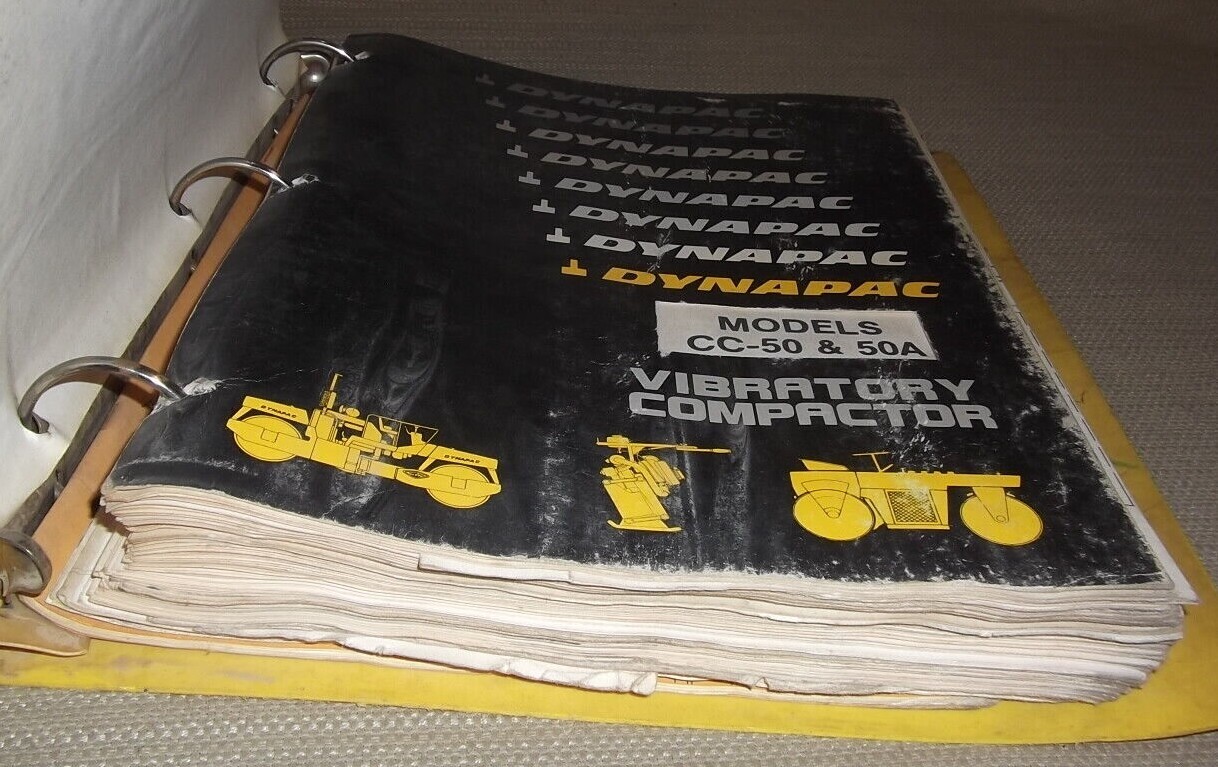 DYNAPAC CC-50 CC-50A VIBRATORY COMPACTOR SERVICE SHOP REPAIR WORKSHOP ...