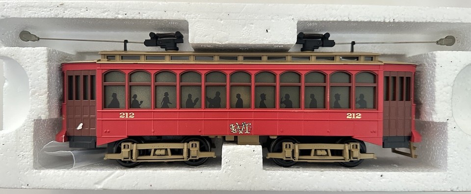 MTH RAIL KING O Scale 30-2512-0 BRILL SEMI CONVERTIBLE TROLLEY CAR #212 ...