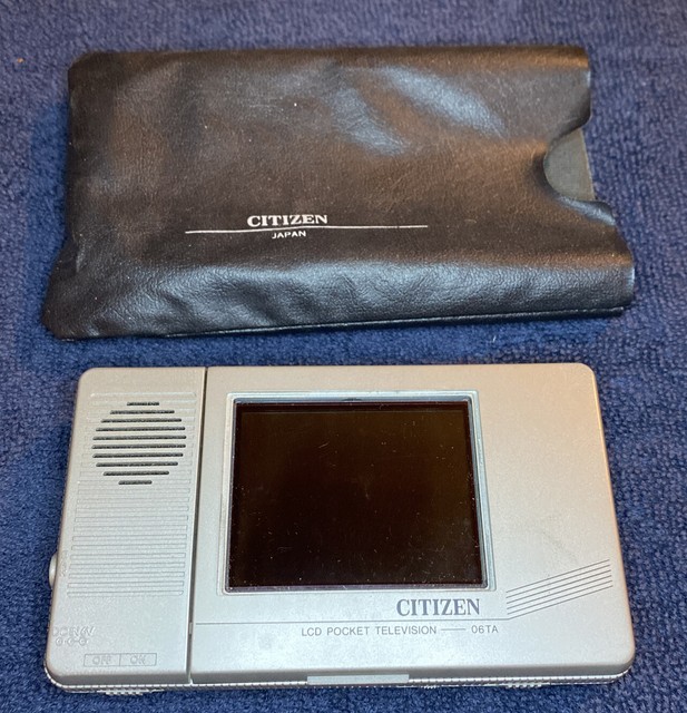 Vintage Citizen Compact Pocket Portable B/w LCD TV 06TA Never for sale ...
