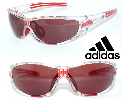 Adidas Sonnenbrille ROT TRANSPARENT a127 s evil eye a135 A126 A267 ...