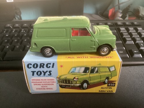 Corgi Toy 450 Austin Mini Van Green Complete With Box | eBay UK
