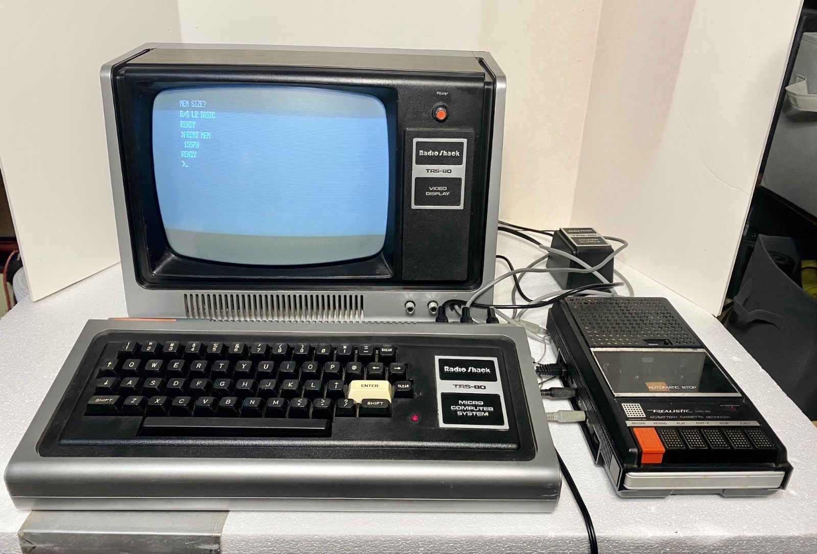 Radio Shack TSR-80 Model 1 Level 2 16K Micro Computer Complete Working ...