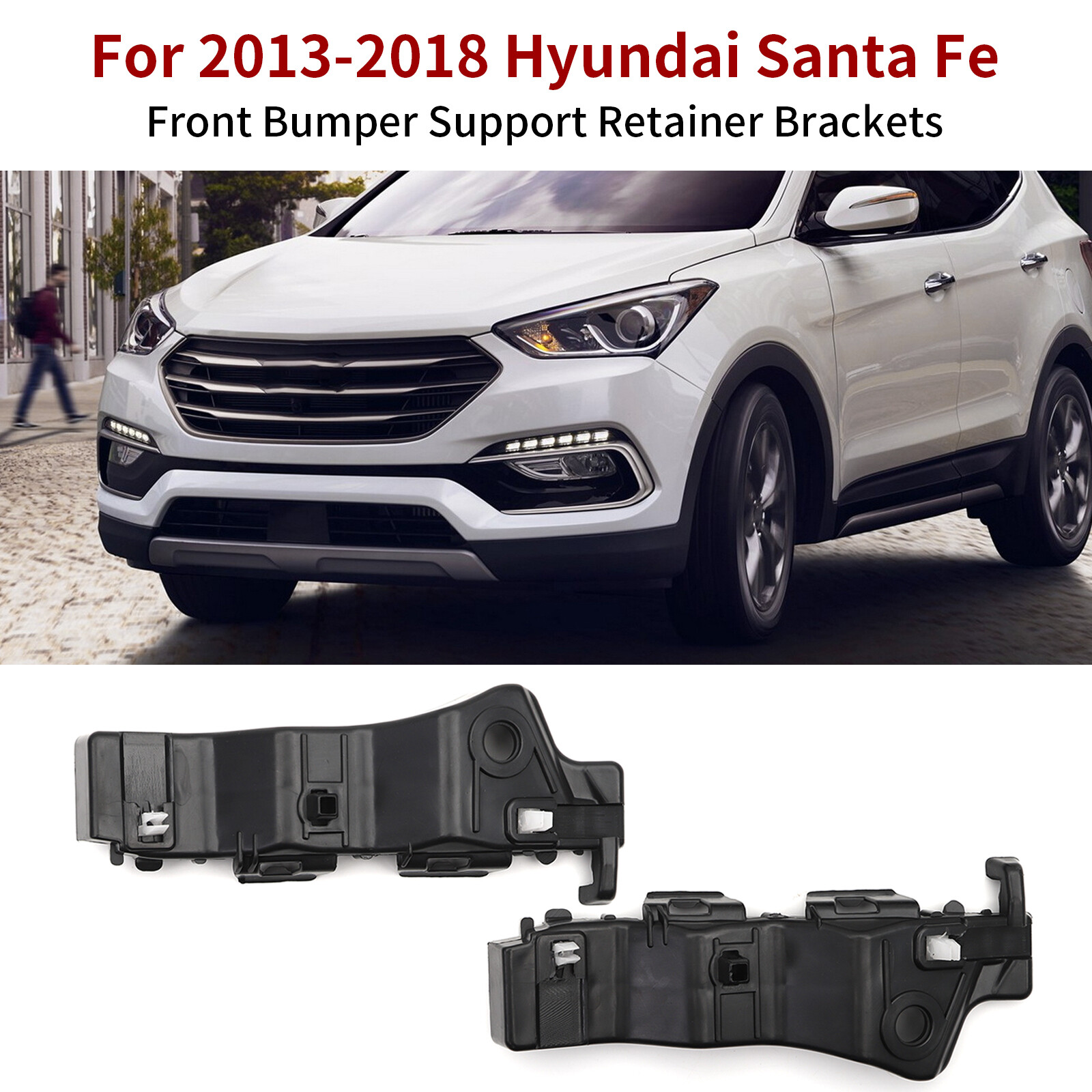 For Hyundai Santa Fe 2013-18 Front Bumper Support Retainer Brackets ...