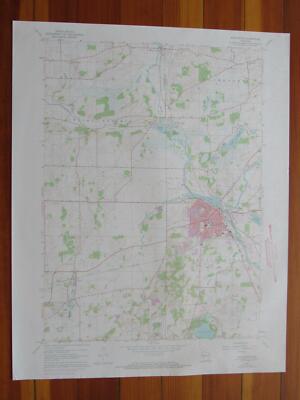 Burlington Wisconsin 1973 Original Vintage USGS Topo Map | eBay