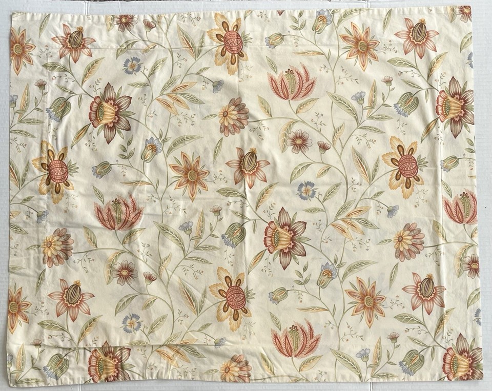 Cuddledown Georgia Garden 2 Standard Pillow Shams Multi Color Floral on ...