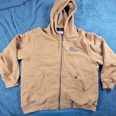 Sportex Dri Duck Mens 2X Brown Full Zip Hoodie Big And Tall Outdoors ...