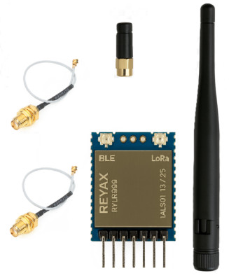 RYLR999 30dBm 868/915 MHz LoRa® & 20dBm 2.4GHz BLE UART Interface ...