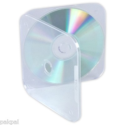 200 ORIGINAL DERING DISCSAVER TM POLY CD/DVD CASES SUPER CLEAR 70001 ...