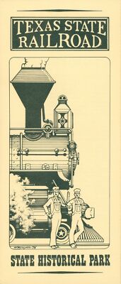 c1982 Rusk Texas State Railroad Train Brochure State Historical Park ...