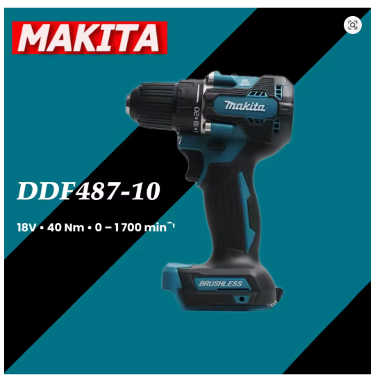 Makita DDF487 18V Cordless Brushless Impact Drill 18 Volt Li-Ion USA ...