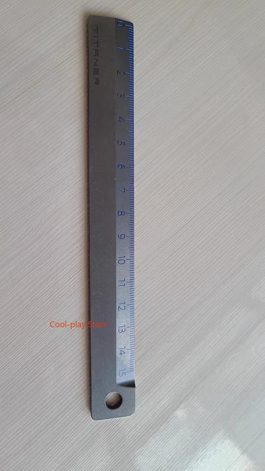 TC4 Titanium Alloy Double-sided Straight Ruler Measuring Marking Scale ...