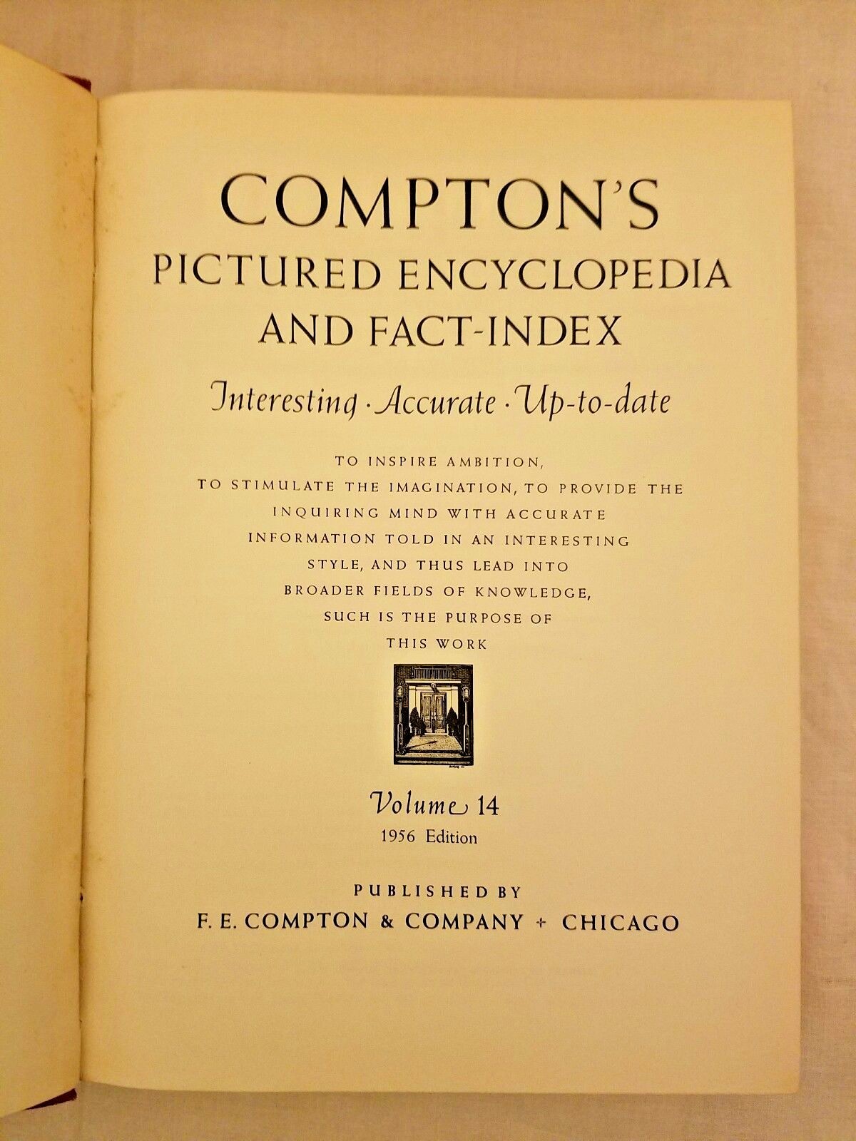Vintage Compton's Pictured Encyclopedia 1956 Edition Vol. 14 | eBay