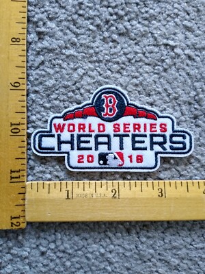 RARE WORLD SERIES CHEATERS BOSTON RED SOX 2018 MLB BASEBALL IRON ON ...