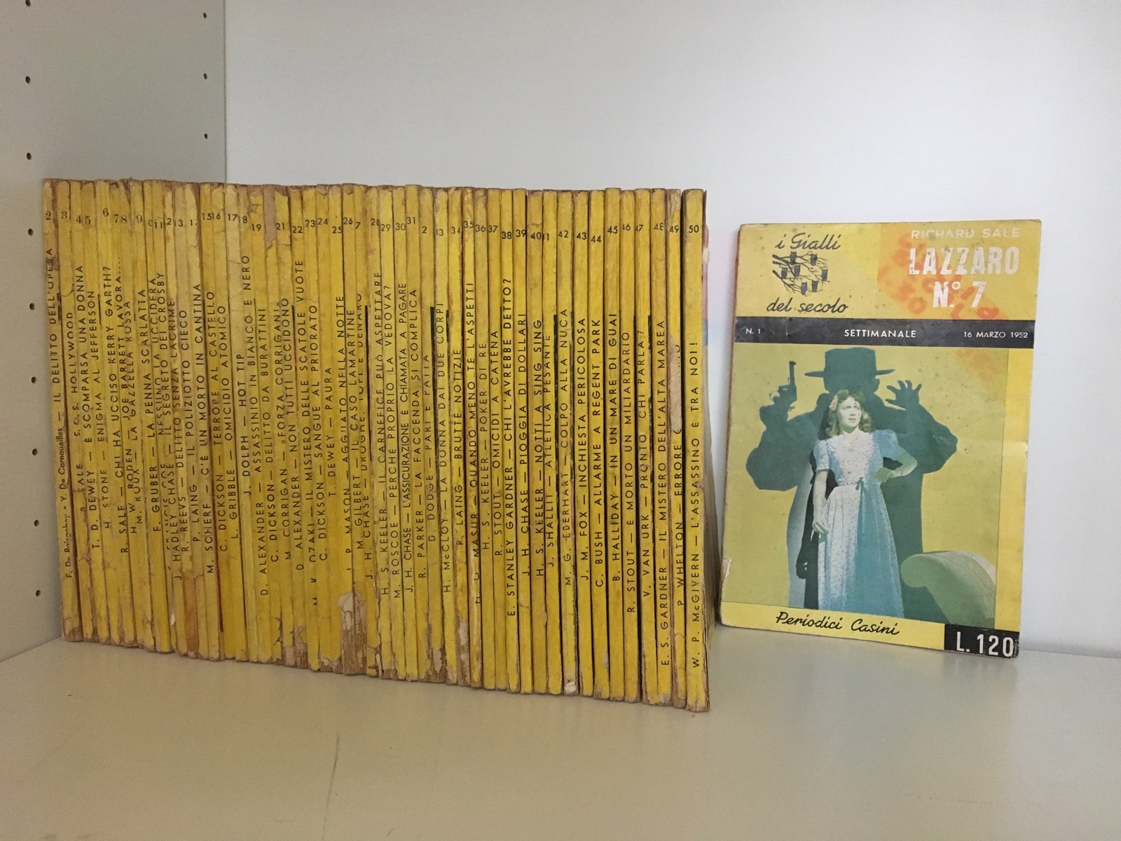 I GIALLI DEL SECOLO 1-50 SERIE COMPLETA LIBRI GIALLI PERIODICI CASINI ...