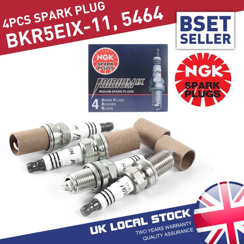4X NGK SPARK PLUGS Part Number BKR5EIX-11 Stock No. 5464 Iridium IX ...