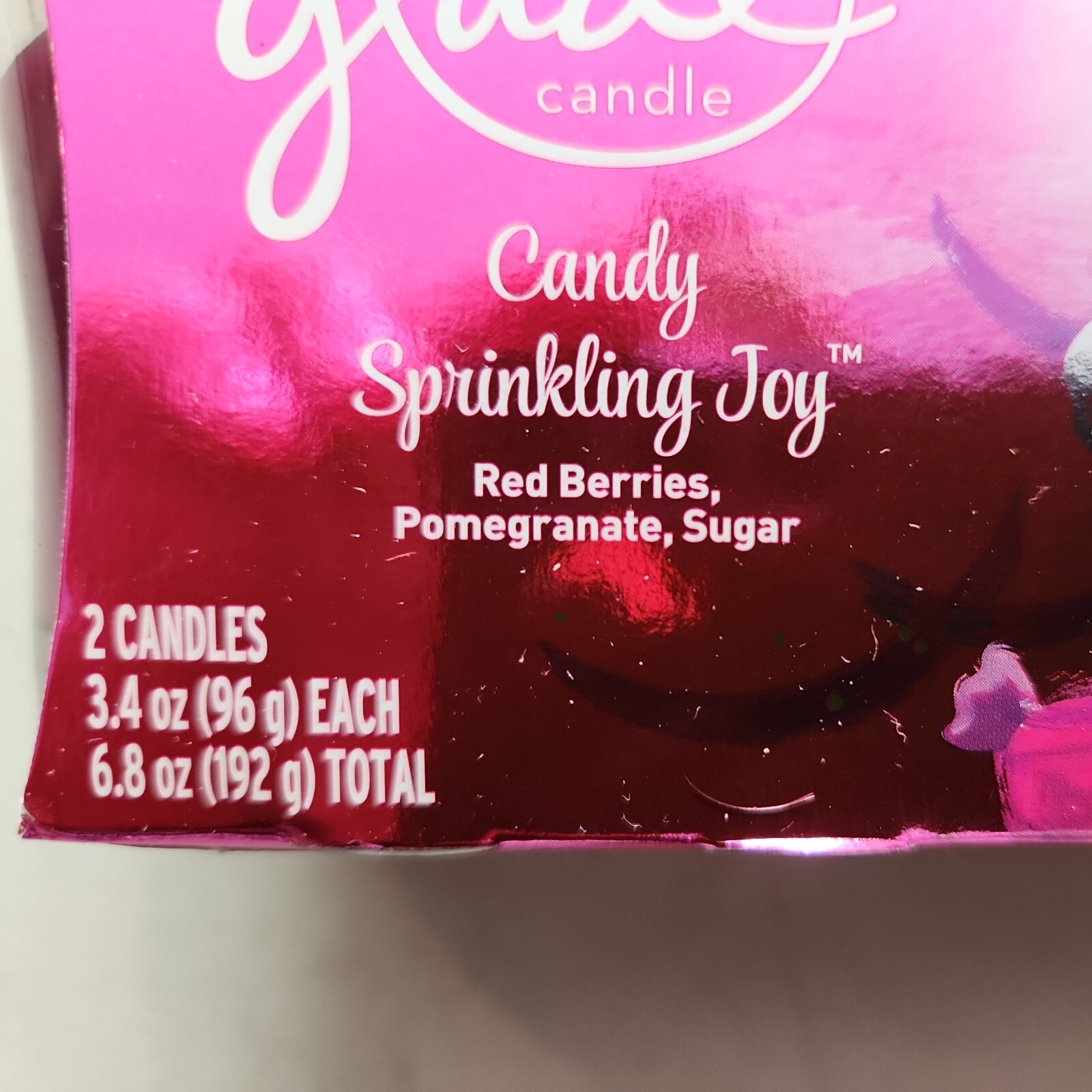 6 Glade Candles Candy Sprinkling Joy Limited Edition 3 Packs of 2 Fast ...
