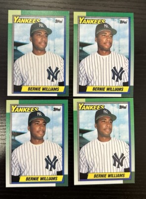 1990 Topps Baseball Card #701 Bernie Williams Rookie Card NY Yankees ...