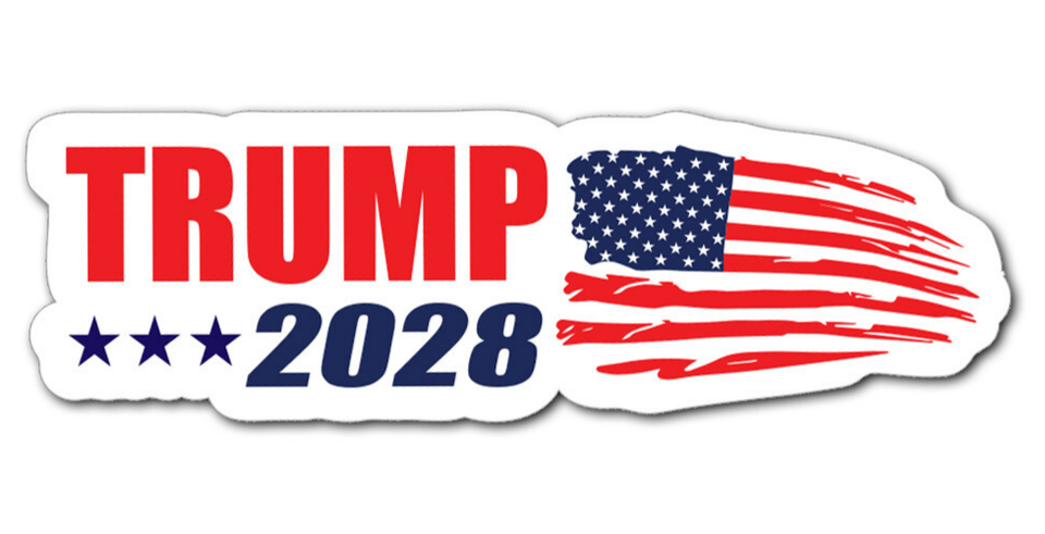 Trump 2028 bumper sticker vinyl decal label President Keep America ...