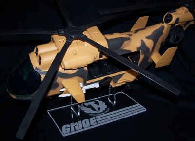 Acrylic display stand for GI Joe Tomahawk EagleHawk vintage 25th banked ...