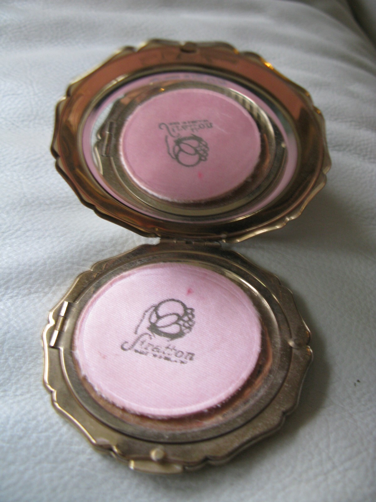 Antique Vintage Silver ENGLAND Lithograph Courting Couple STRATTON ...