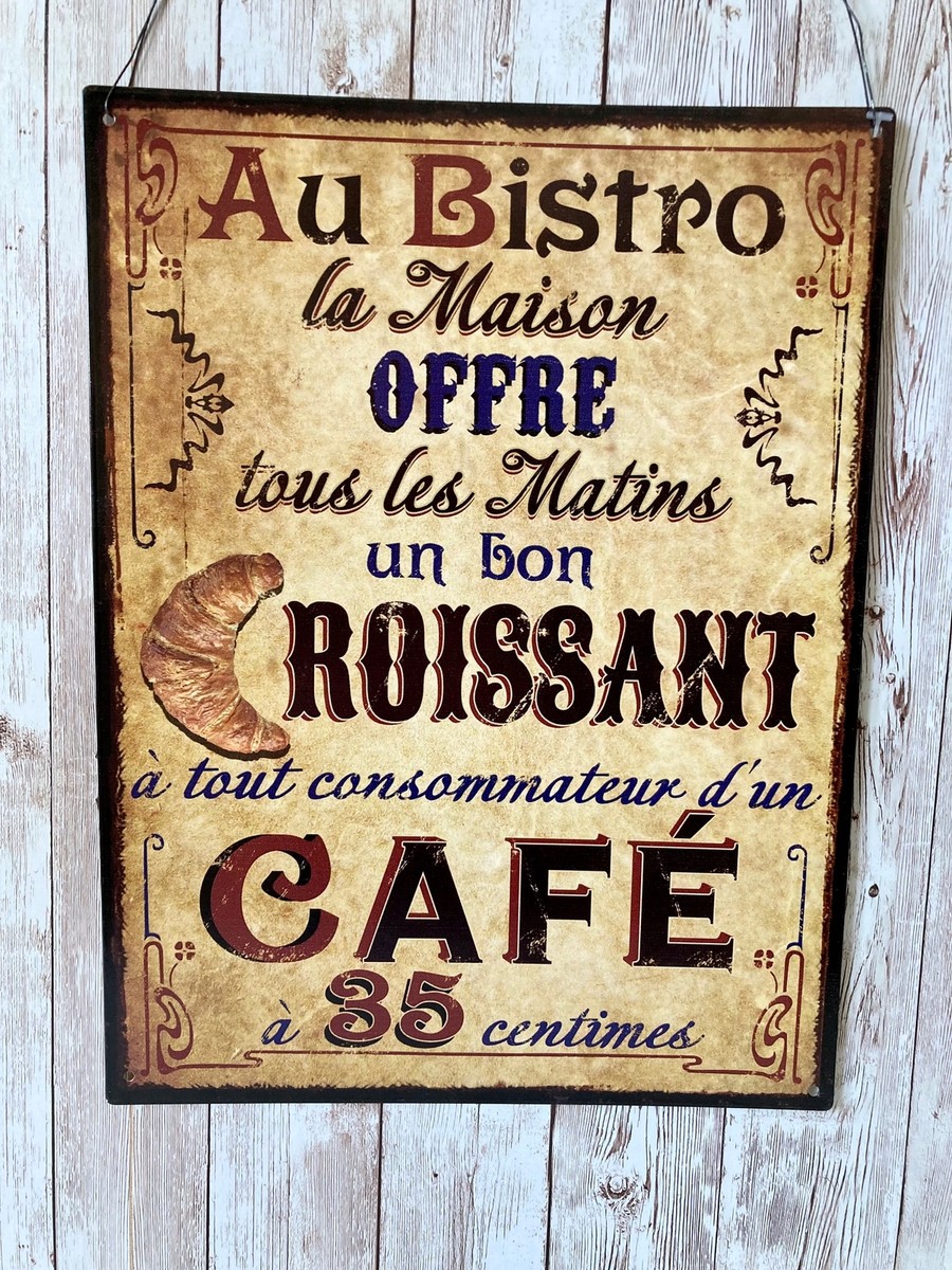 French Cafe Sign