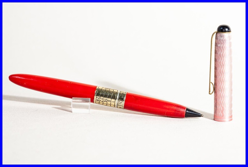 USSR 1970er J.Russian Design Calendar Ballpoint Pen Musterkoffer Unique ...
