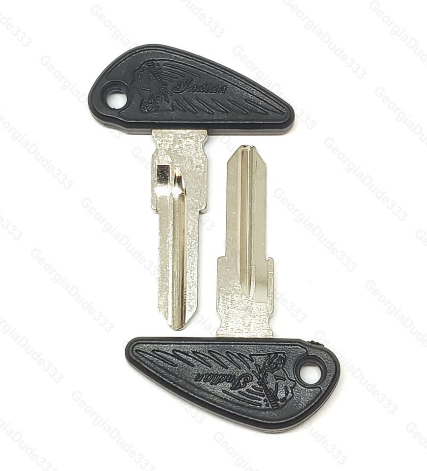 2Pak: Indian Motorcycle Key Blank - Type: Double Sided. Fits: 2015-18 ...