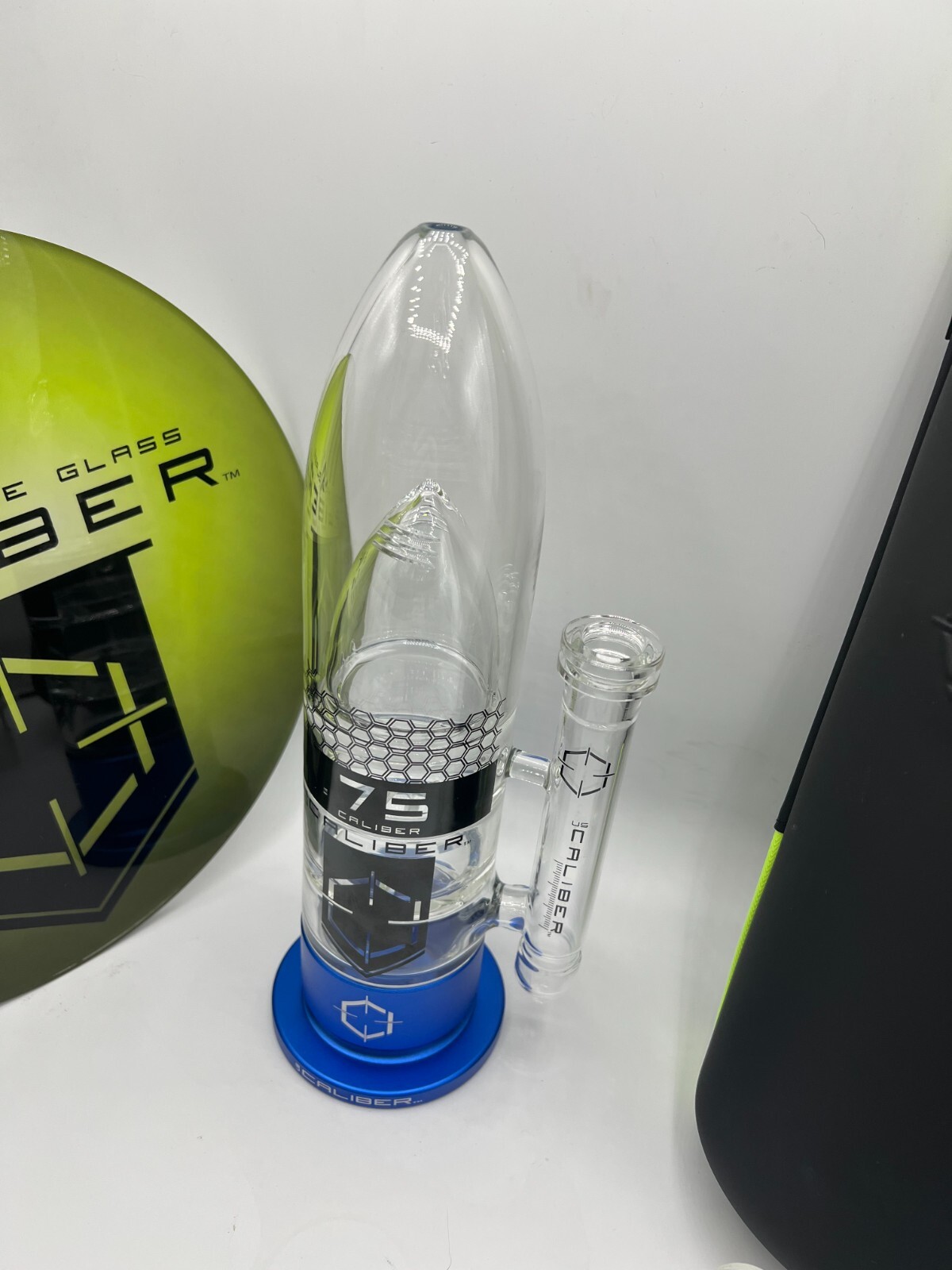 NEW BLUE Glass Water Pipe Hookah Bong USA Made 13" .75 Caliber Twin ...