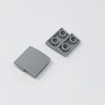 32803 LEGO Parts Slope Curved 2x2 Inverted LIGHT BLUISH GRAY (2) | eBay