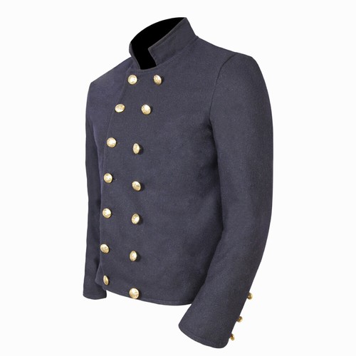 US Civil War Union Navy Shell Jacket Double Breasted Wool Coat DDP - No ...