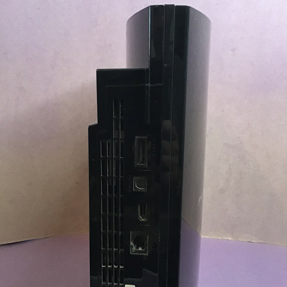 SONY PLAYSTATION 3 PS3 CECHL01 Black Console Only Working Tested 80GB ...