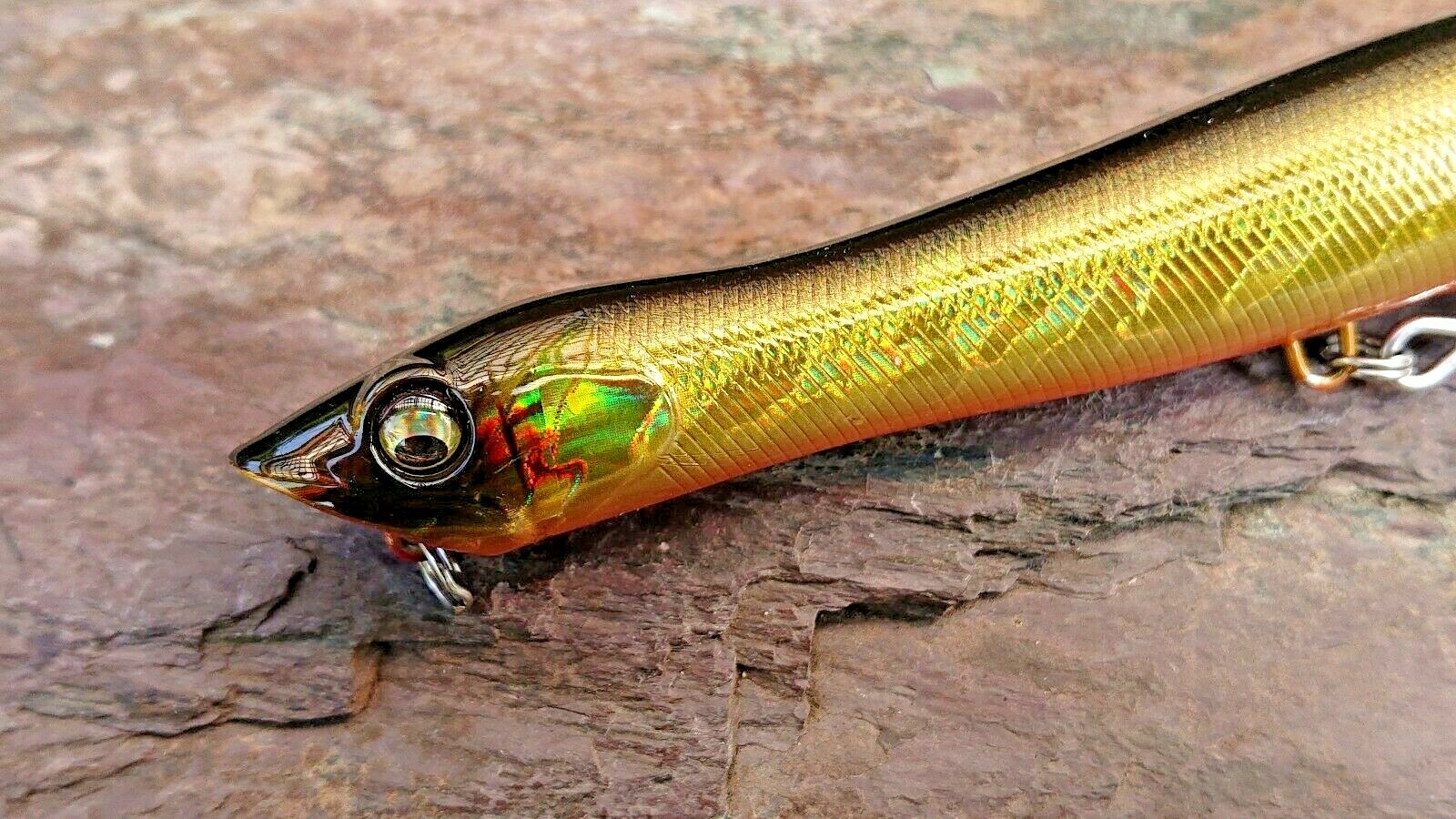 Bass Lure Crazy snake head 122mm 19g walking Topwater Popper Darter VMC ...