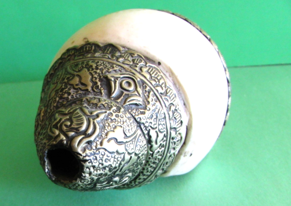 Large Shell wrapped in Metal - Very Decorative | eBay