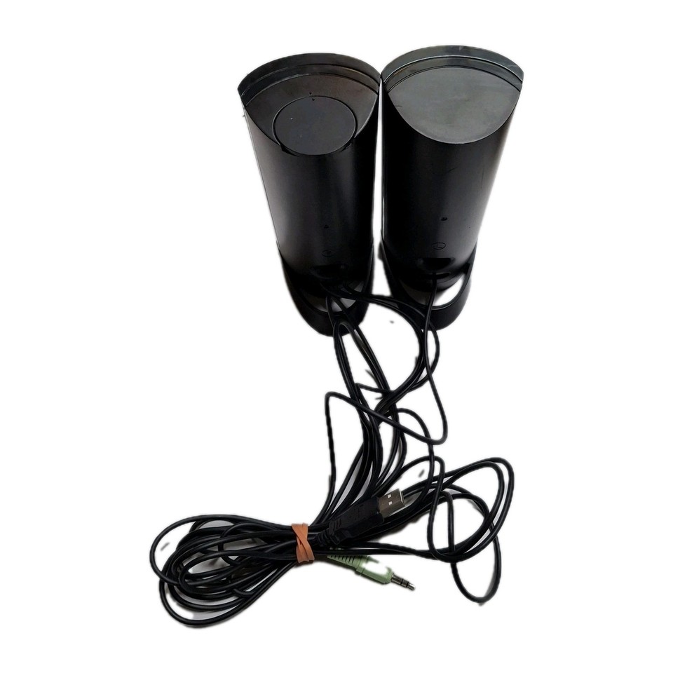 Black Dell AX210 USB Desktop Powered Multimedia Speaker System | eBay